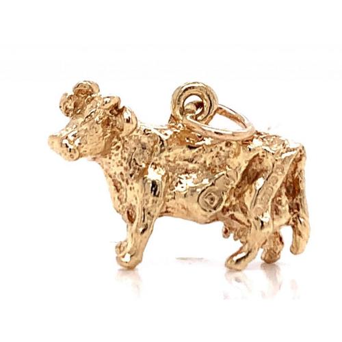 9ct Bull Charm - Westende Jewellers